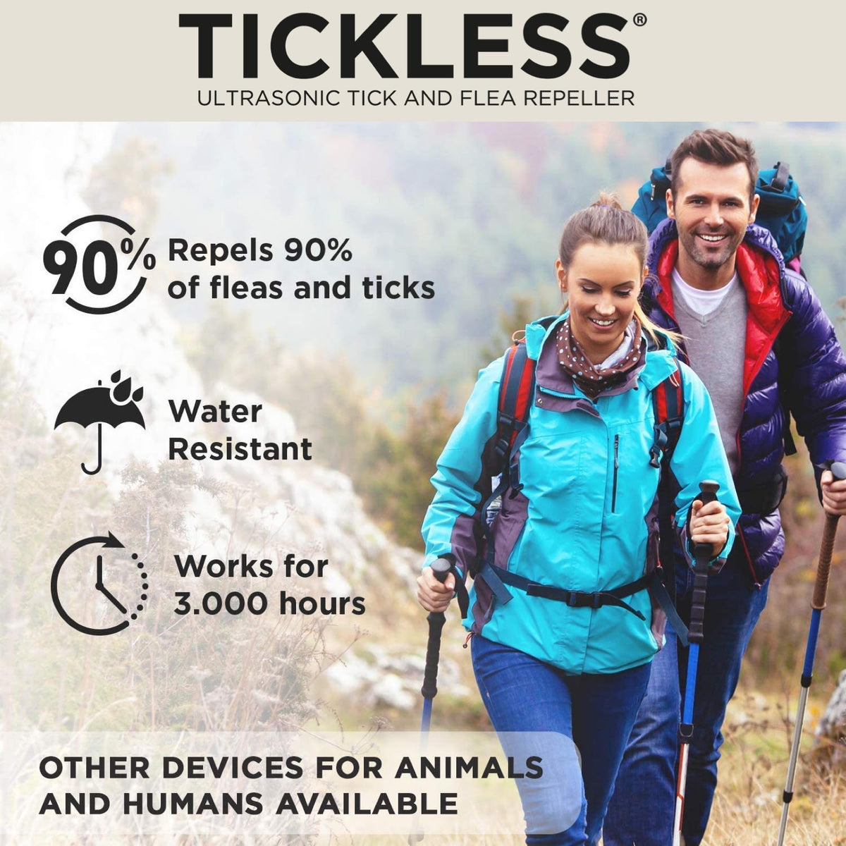 Tickless Ultrasonic Repeller for Humans | Wearable Tick Control & Prev ...